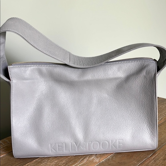 kelly tooke | Bags | Kelly Tooke Shelly Gray Leather Shoulder Bag ...